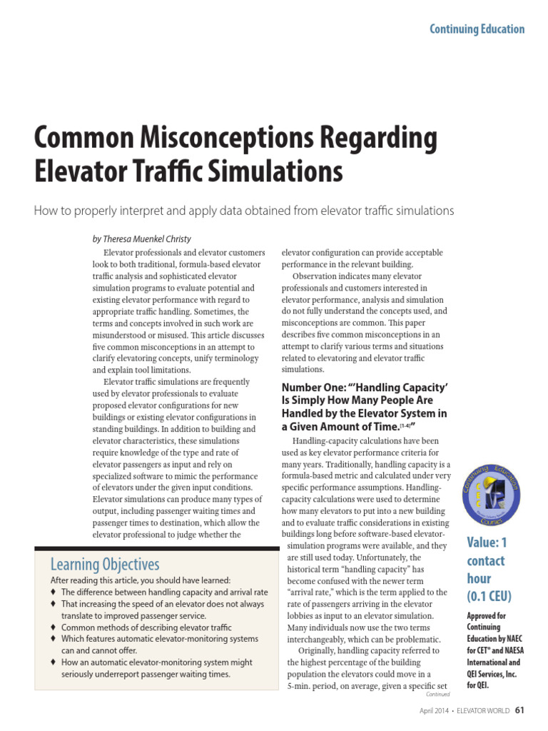 Elevator World | PDF | Elevator | Acceleration