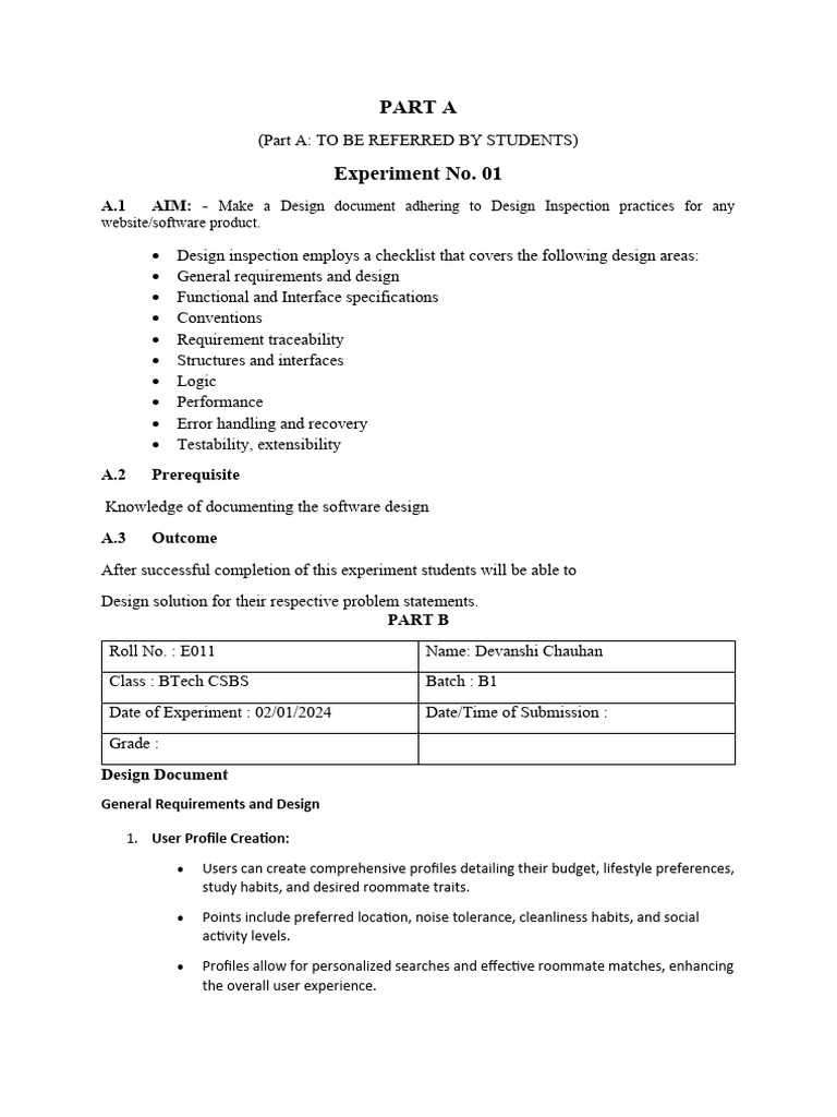 E011 - Devanshi Chauhan - Exp 1 - ES | PDF | Databases | Usability