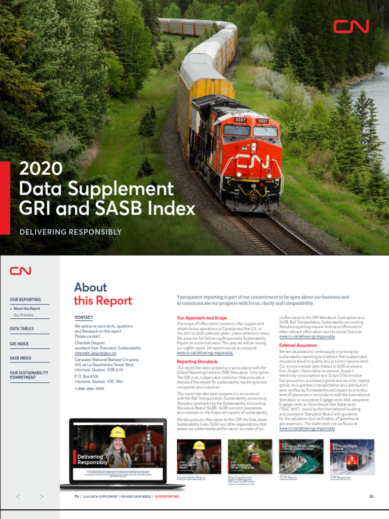 Canadian National Railway Company (Data Supplement 2020) | PDF ...