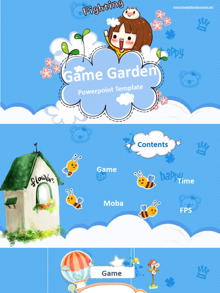 Game Garden PowerPoint Template | PDF | Computing
