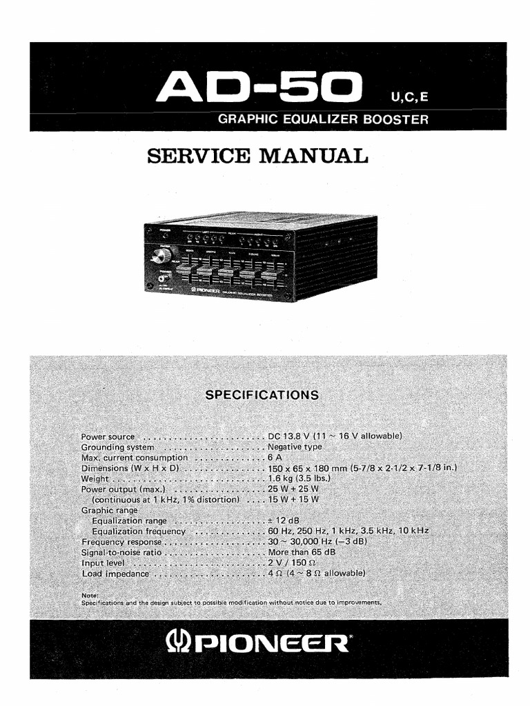 Ad50 SM Pioneer en | PDF