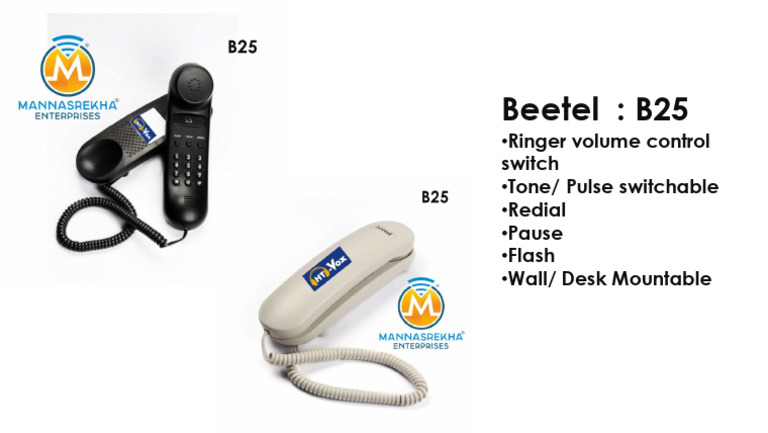 Beetel b25 Corded Landline Phone Mre | PDF