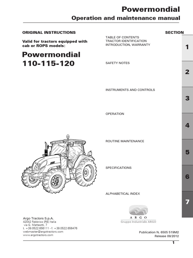 PowerMondial OPS 120 | PDF | Tractor | Elevator