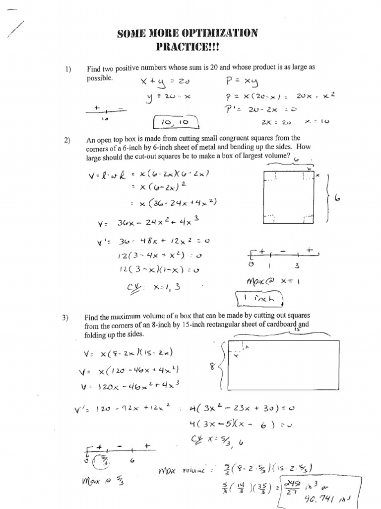 Some More Optimization HW Answers | PDF