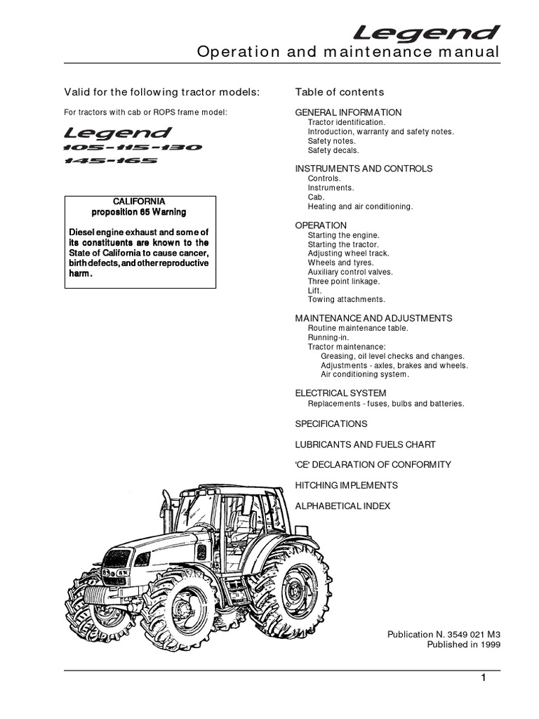 Legend OPS | PDF | Tractor | Vehicles