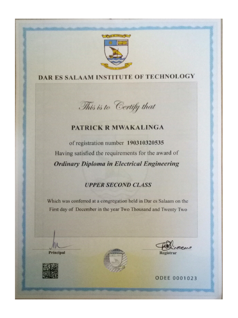 Diploma certificate | PDF