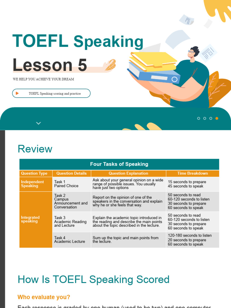 TOEFL Lesson 5 | Download Free PDF | Test Of English As A Foreign ...