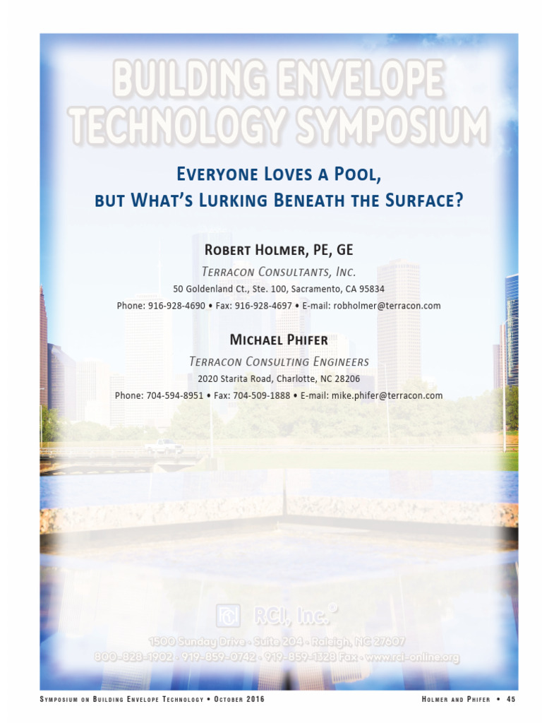 Rooftop swimming pool detail | PDF | Concrete | Roof