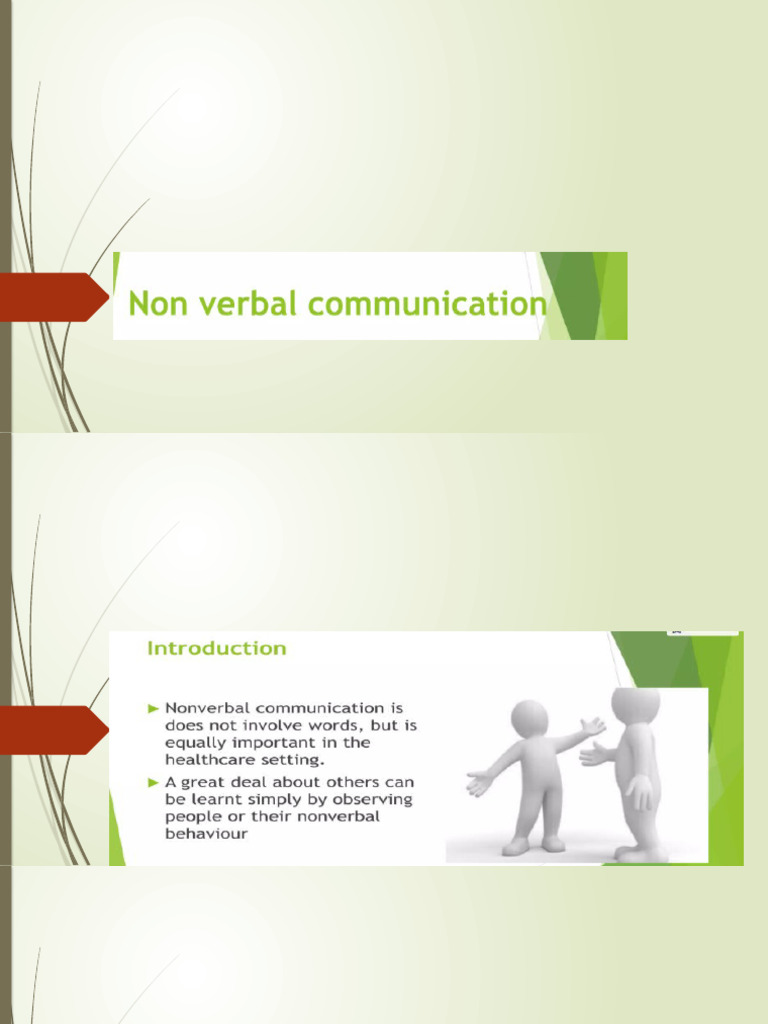 Communicating With Non Verbal Symbols | PDF