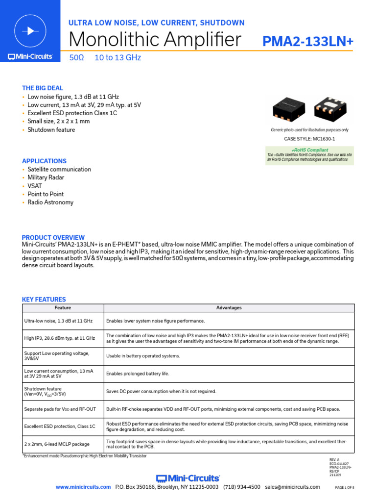 PMA2 133LN+ Dashboard | PDF | Amplifier | Decibel