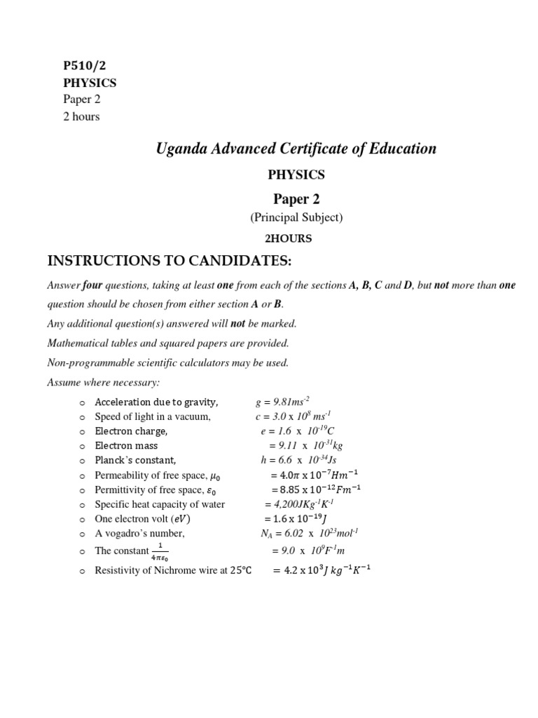 S.5 Phy P2 | PDF | Refraction | Inductor