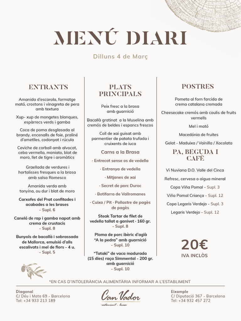 Menu Diario 2024 3.0 DIPU | PDF