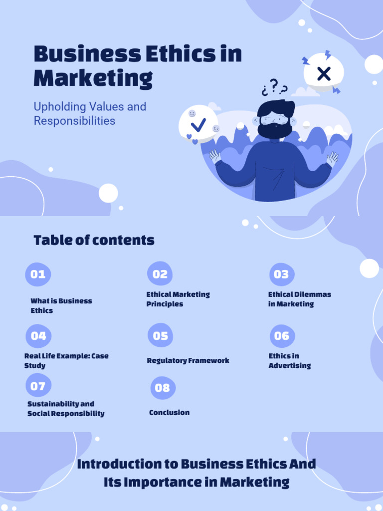 Business Ethics in Marketing | PDF | Corporate Social Responsibility ...