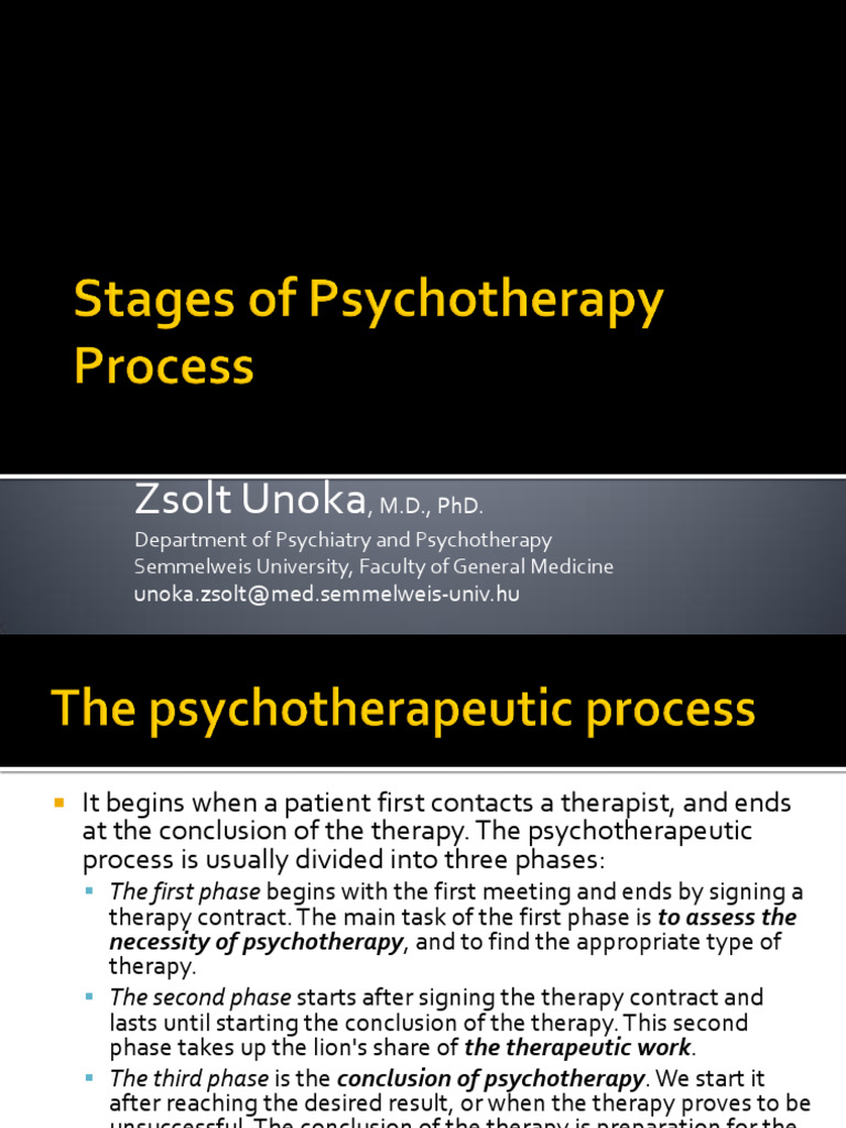 02 - Stages of Psychotherapy Process | Download Free PDF ...