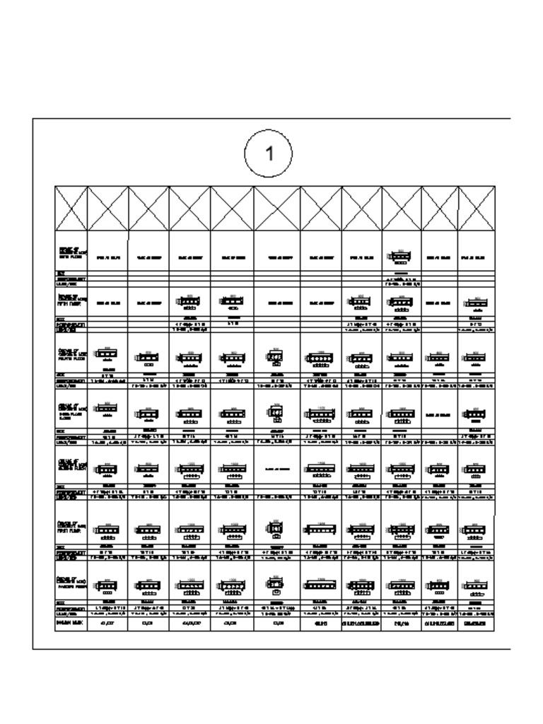 Detailed Column Schedule-1 | PDF