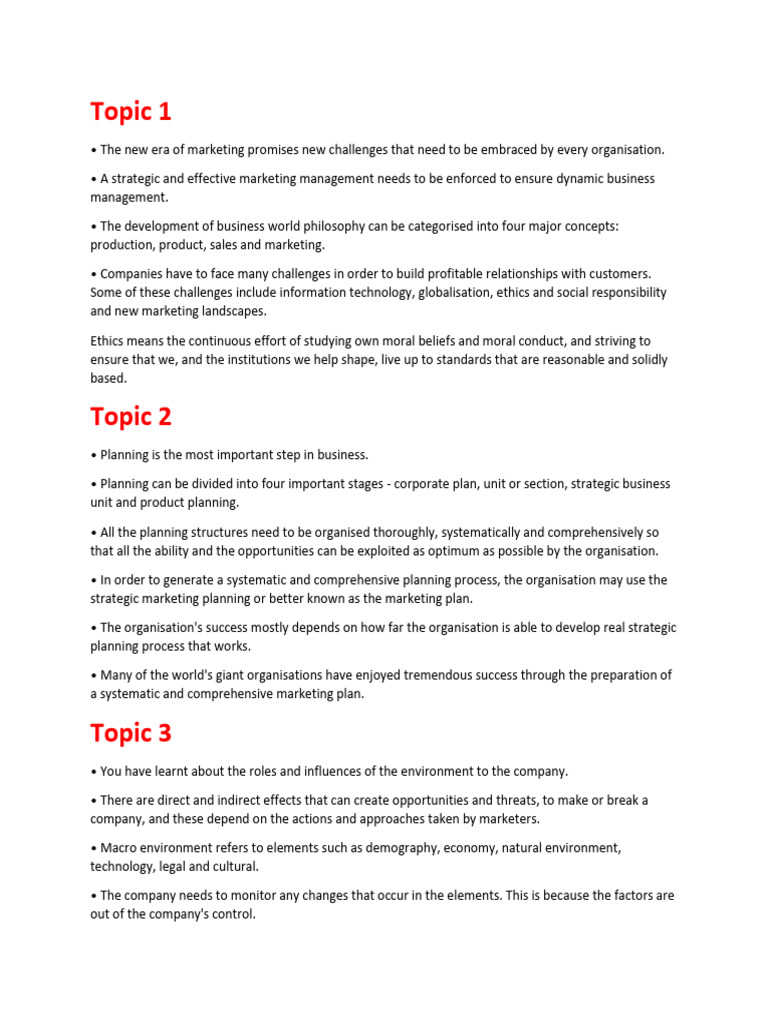 Topic 1 | PDF | Marketing | Pricing