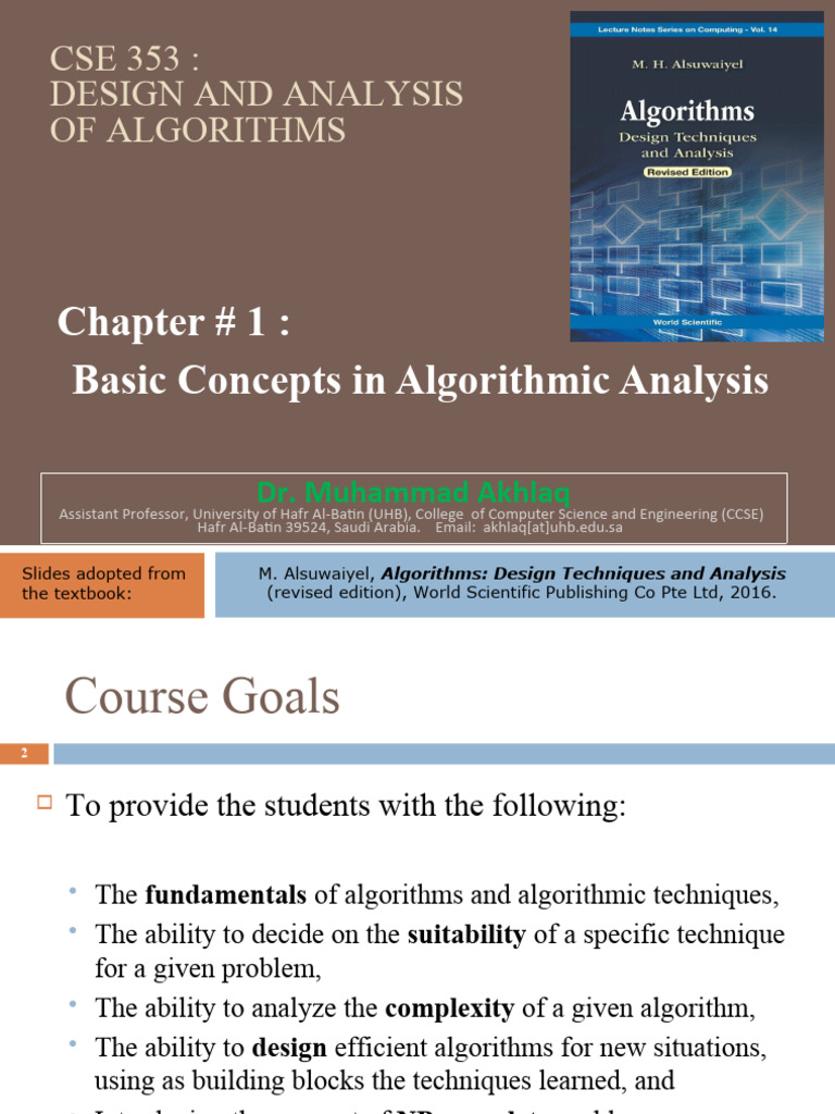 Basic Concepts in Algorithmic Analysis | PDF | Algorithms | Computer ... Basic Concepts in Algorithmic Analysis | PDF | Algorithms | Computer ...