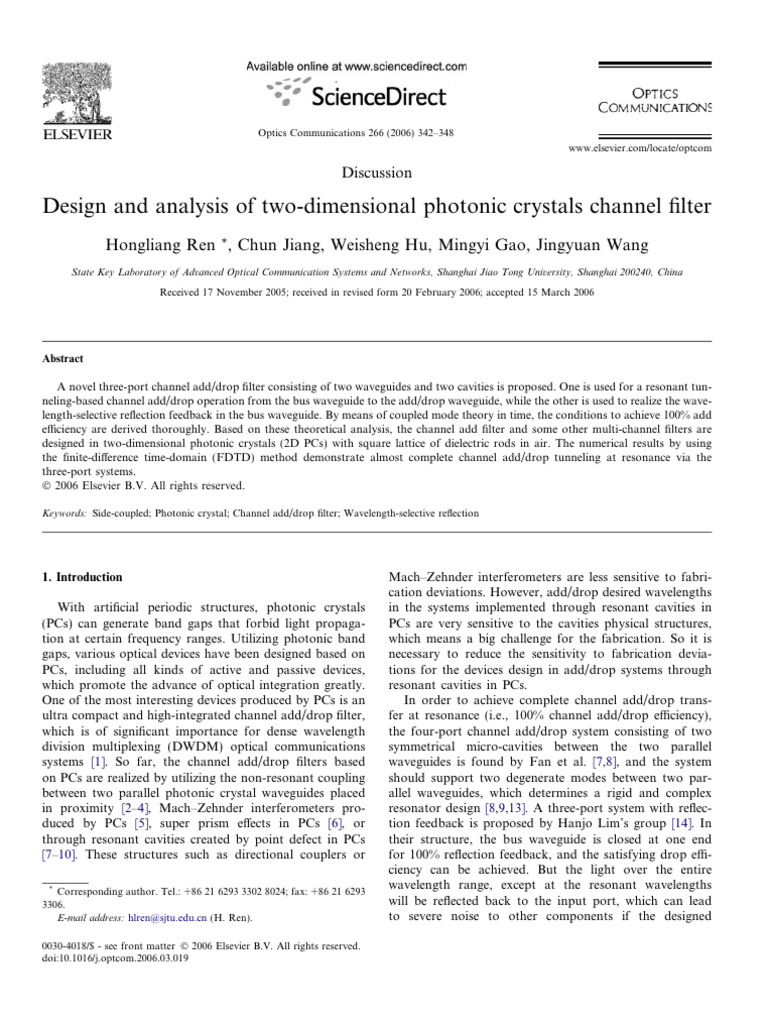 Paper 2 Ren 2 | Download Free PDF | Waveguide | Resonance