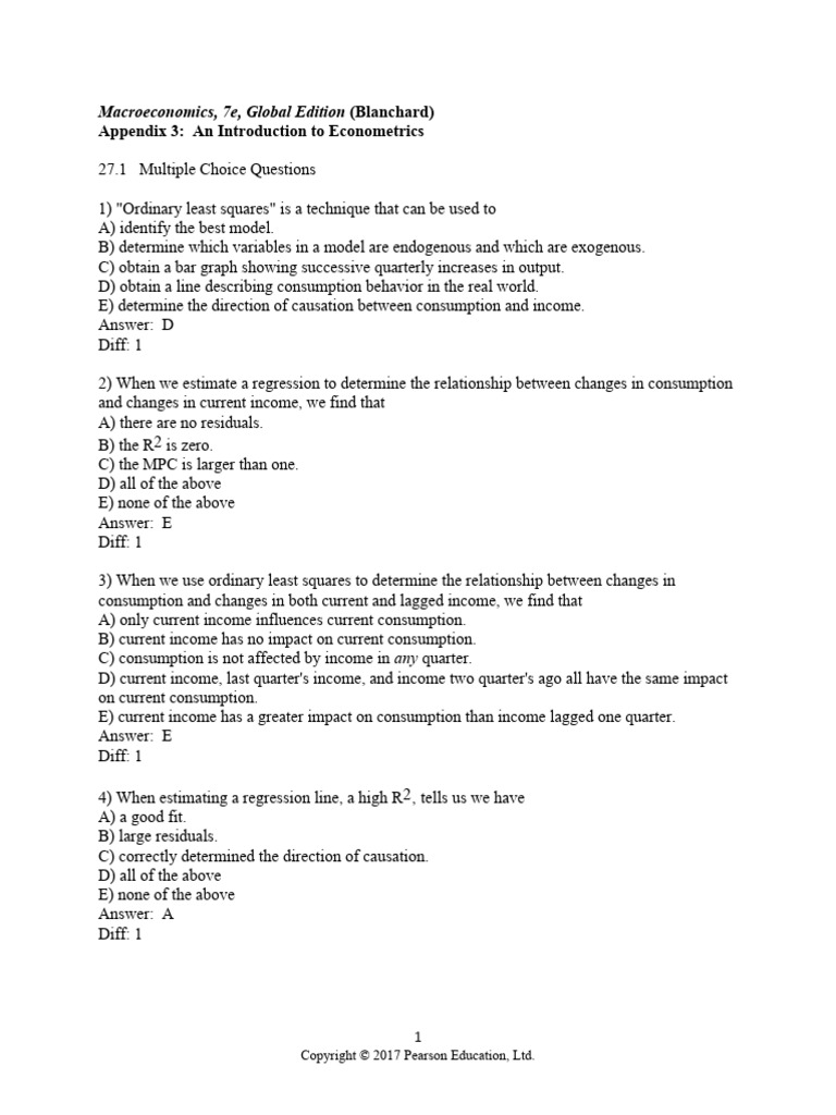 Appendix 3 | PDF | Regression Analysis | Errors And Residuals
