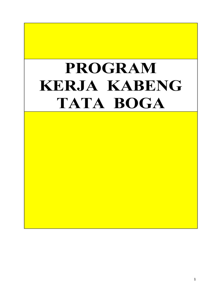 PROGRAM KERJA BENGKEL 2022wanul Edit - 01 | PDF