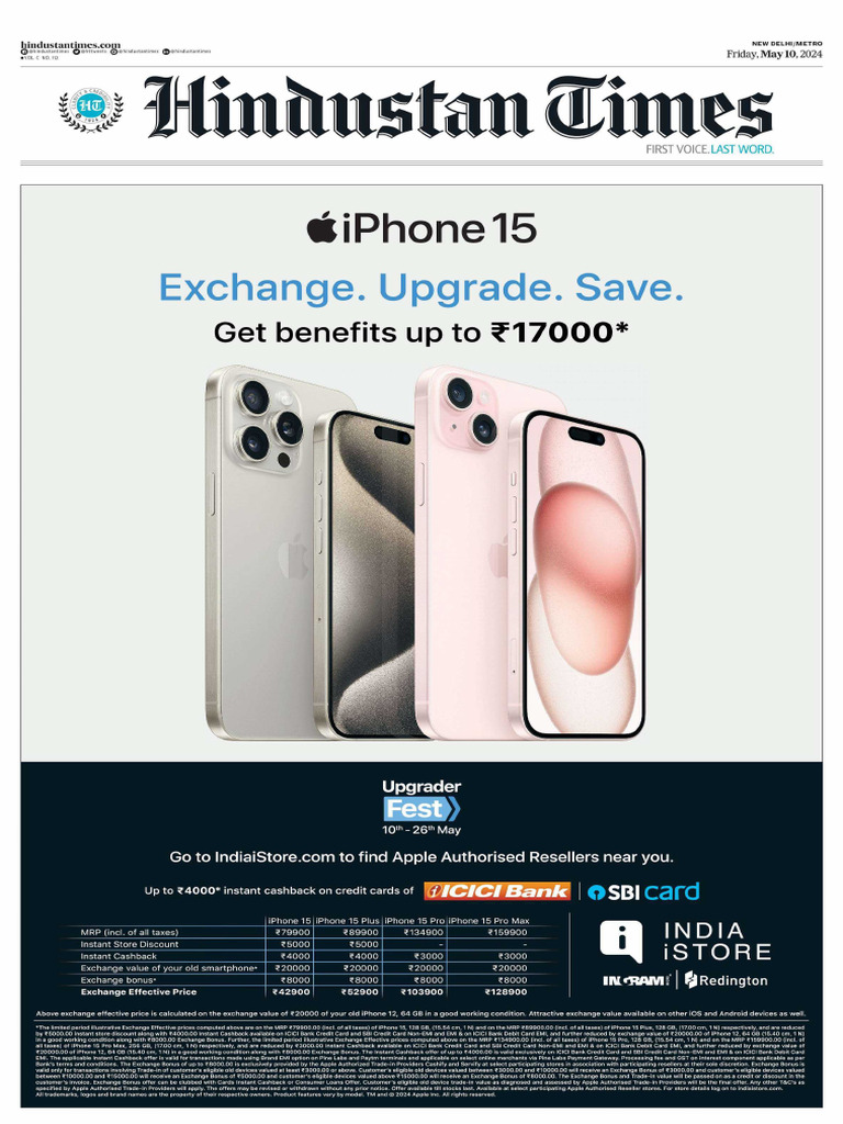 HT Delhi 10-05-2024 | PDF