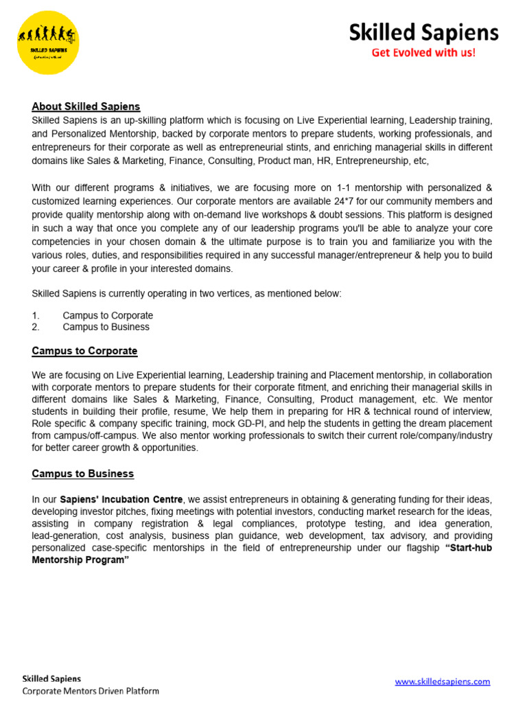 64aa6bd33a0f6 Case Study Skilled Sapiens Unstop Competition | PDF ...