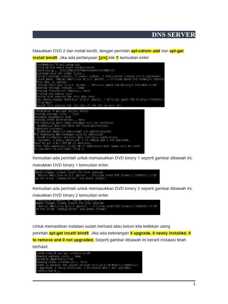 DNS Server | PDF | Komputer