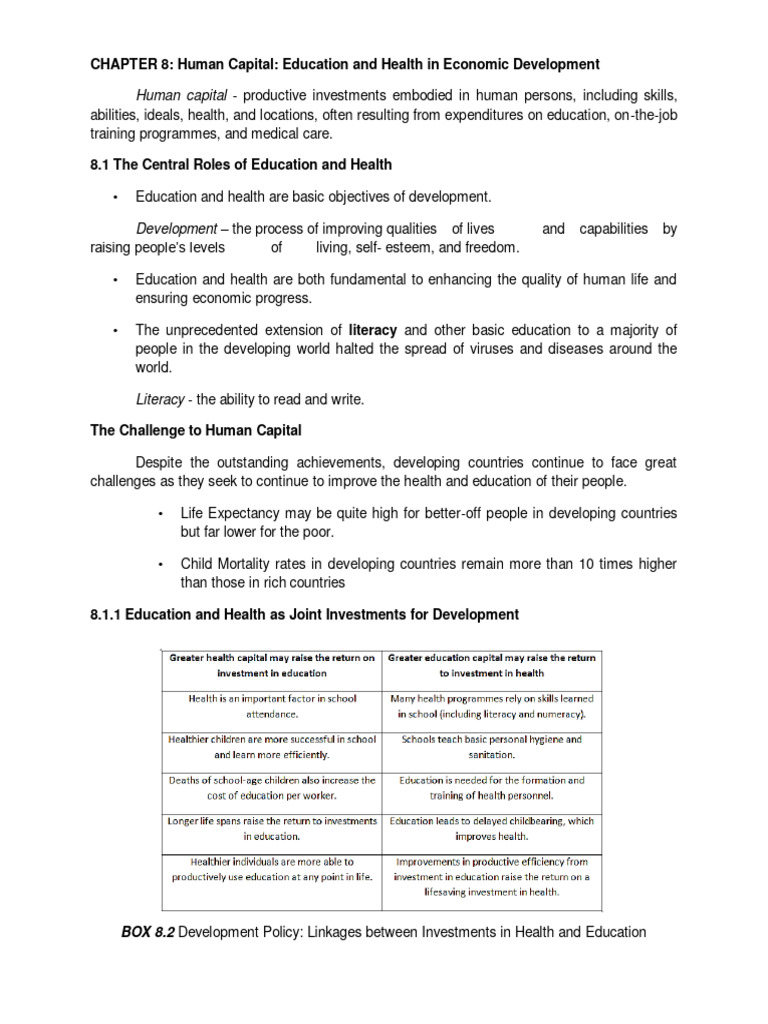 Chapter 8 - Handout | Download Free PDF | Hiv/Aids | Labour Economics