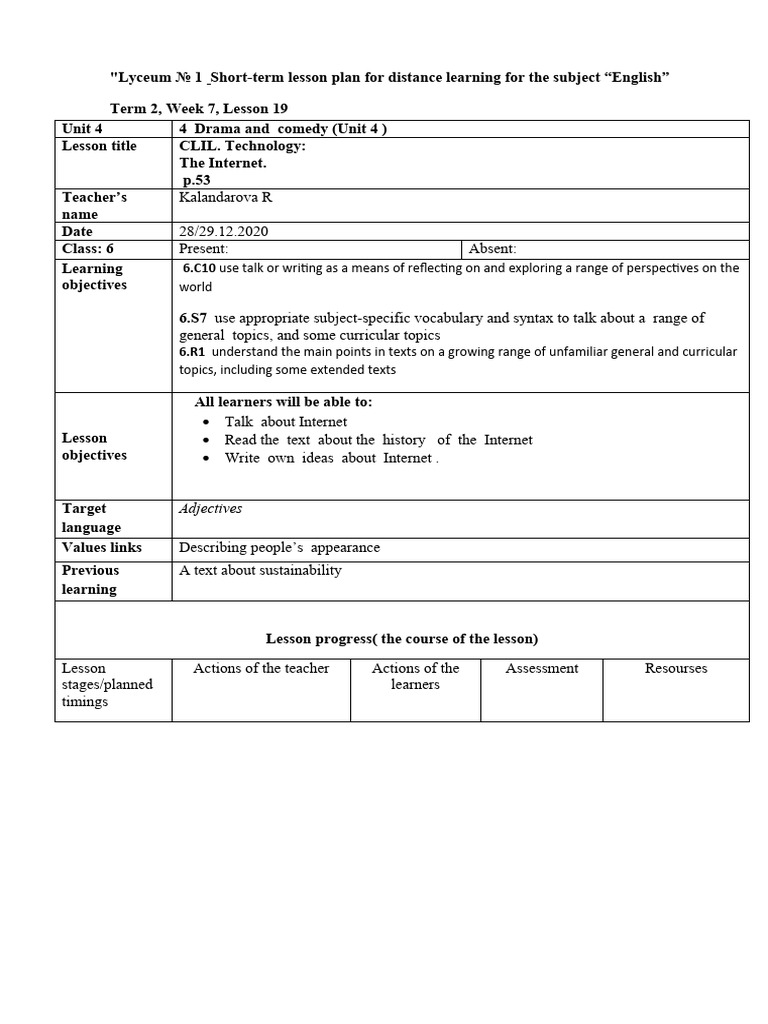 Grade 6, Lesson 19 | PDF | Learning | Cognitive Science
