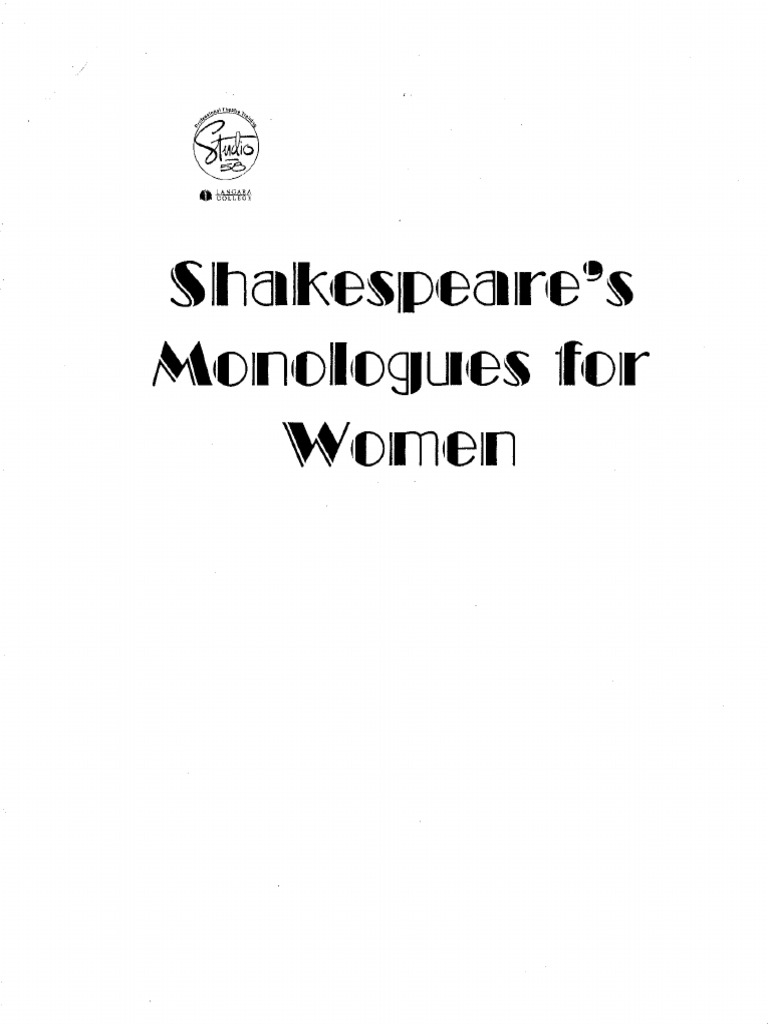 Shakespeare Monologues - Women | PDF
