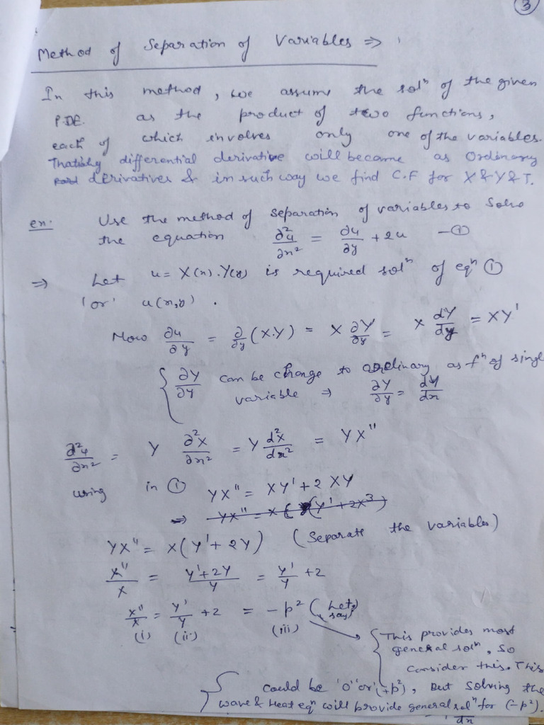 Separation of Variables | PDF