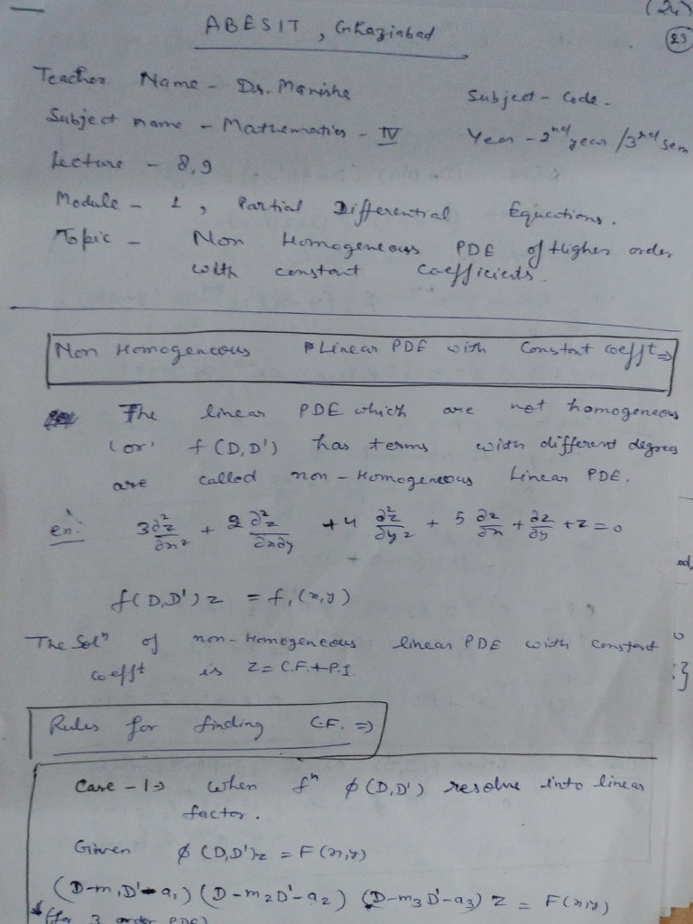 Lecture 8,9,10,11 | PDF