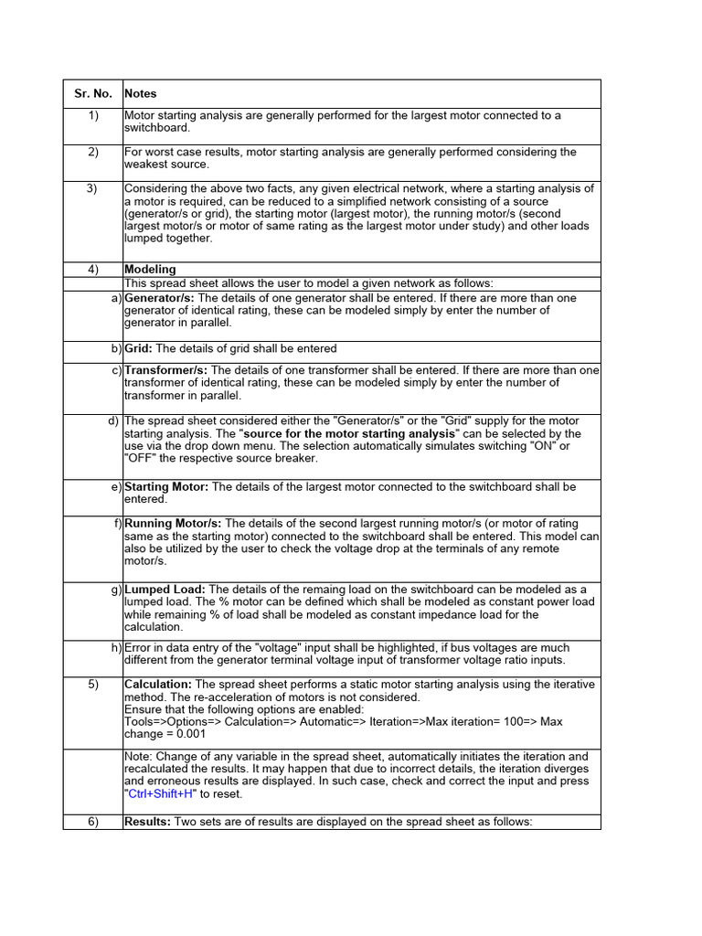 Motor Starting Calculation Rev1 | PDF | Electric Power Transmission ...