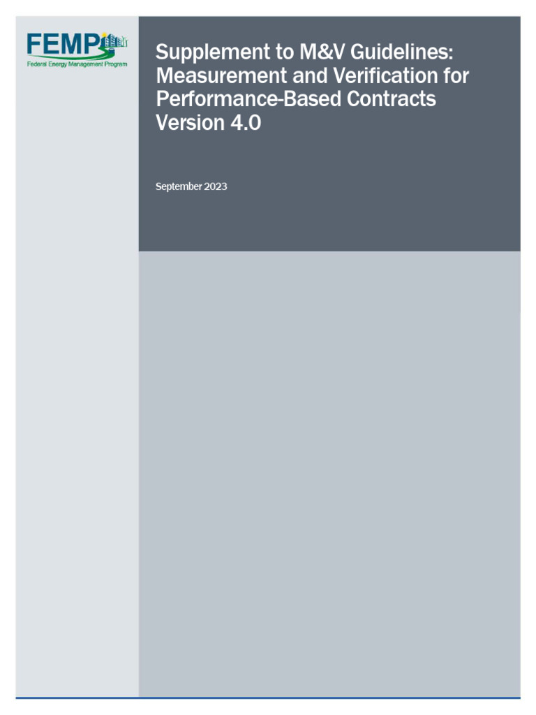 IPMVP Option D Guidelines Update | PDF | Sample Size Determination ...