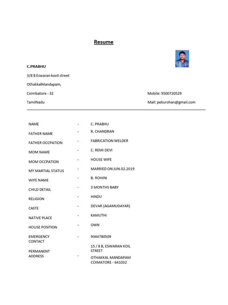 ResumeC Prabhu | PDF | Supply Chain | Business Process