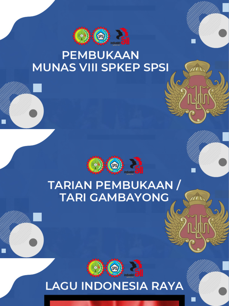 Acara Pembukaan Munas Viii Spkep Spsi | PDF