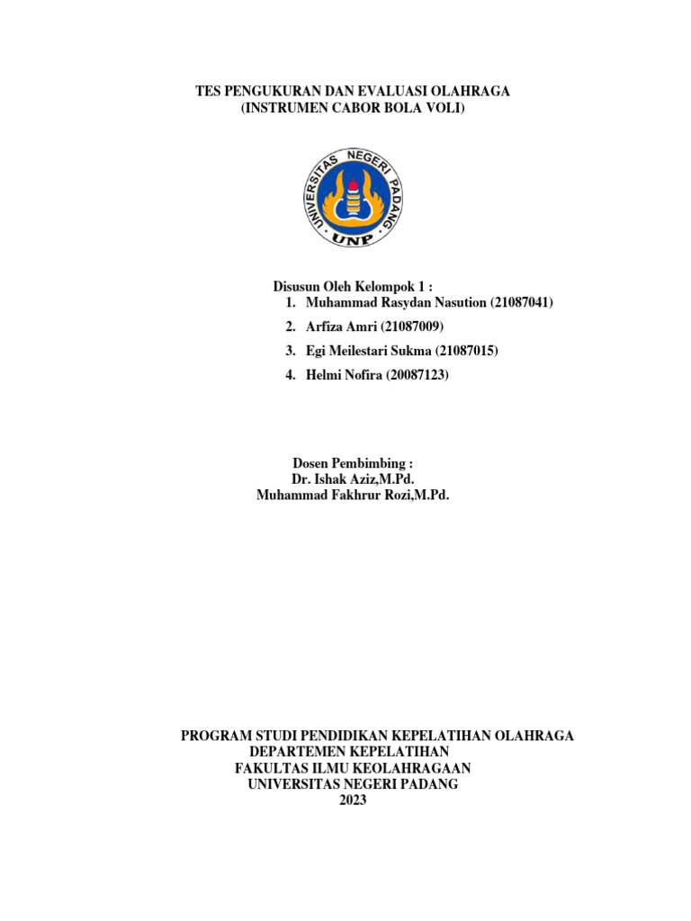 Laporan Akhir Kelompok 1 TPOE | PDF