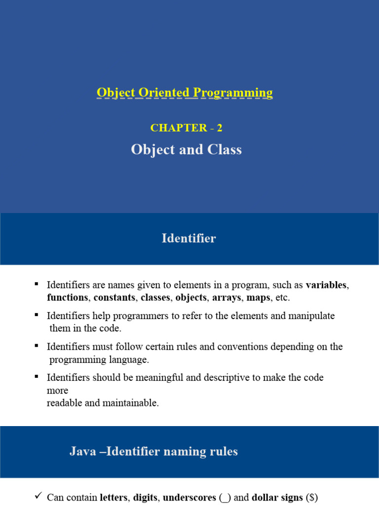 Chapter 2 | PDF | Programming | Constructor (Object Oriented Programming) Chapter 2 | PDF | Programming | Constructor (Object Oriented Programming)