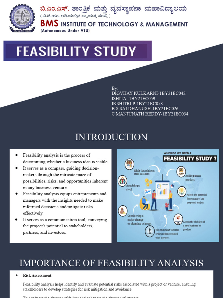 Comprehensive Guide to Feasibility Analysis | PDF | Feasibility Study ...