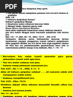 Wangeela Jechuun Maal Jechuudha?: 3:16 5:8-11 II Qor 5:14-19 Tit 2:11 ...