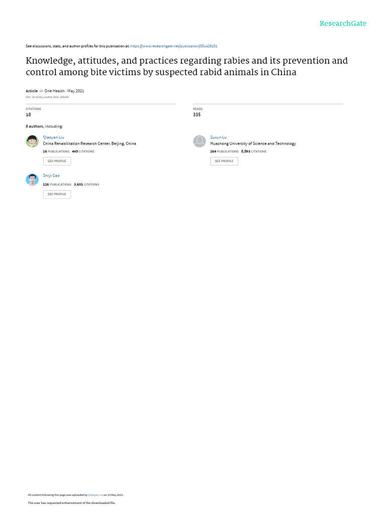 Kap Rabies | PDF | Rabies | Vaccines