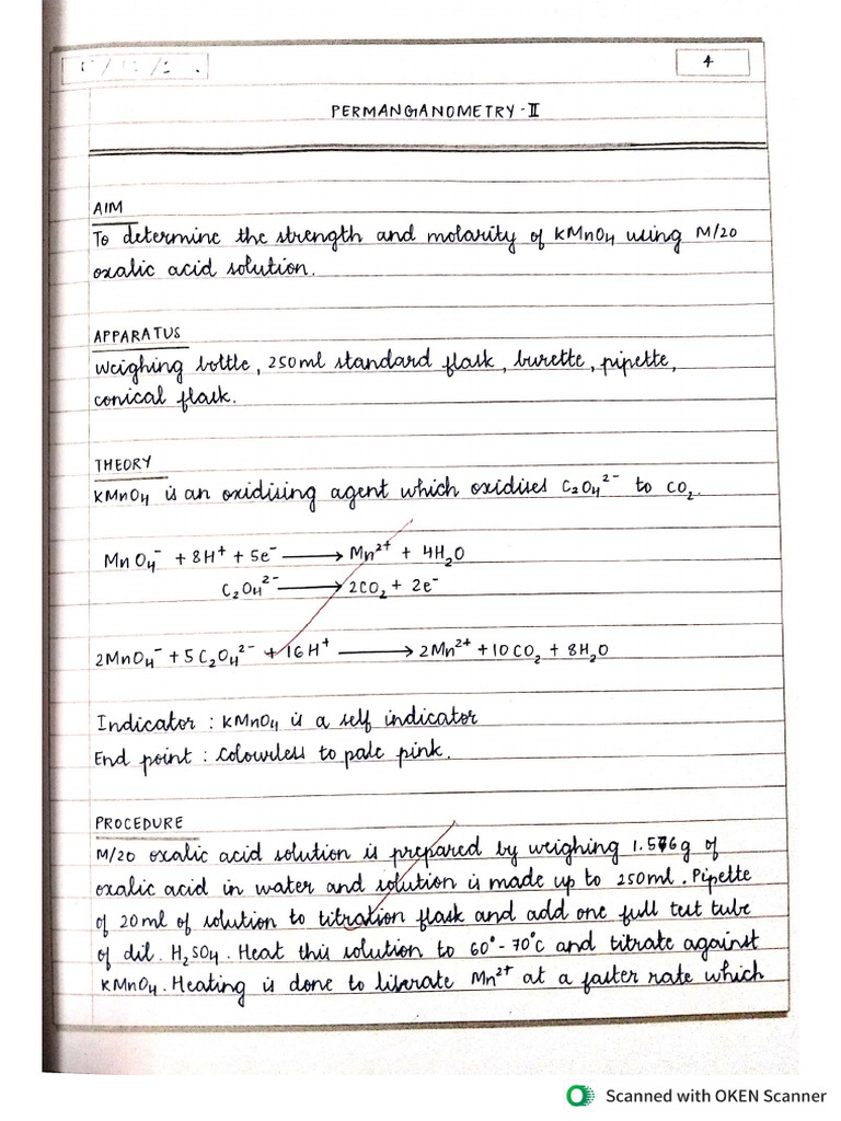 Permanganometry 2 | PDF