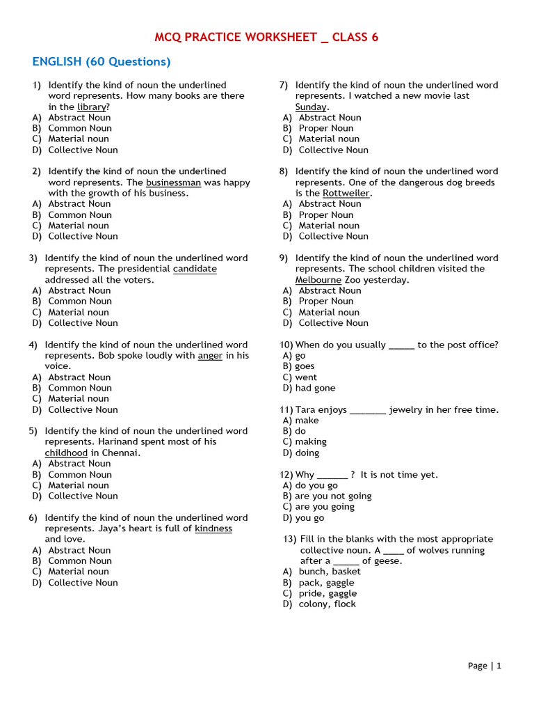 Answer KeyFinal 60 MCQ - STD 6th - Eng - Maths - SST - Sci With AK ...