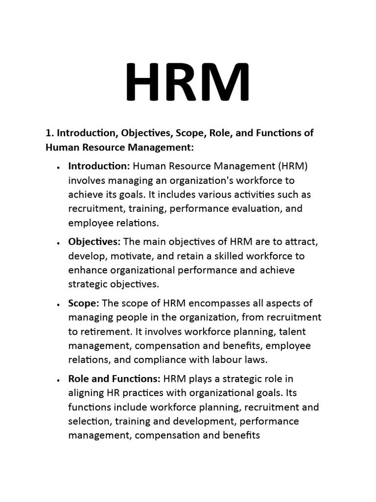 HRM | PDF | Human Resource Management | Performance Appraisal