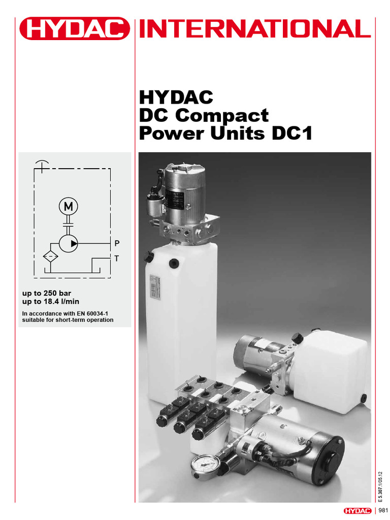 HYDAC DC1 Compact Power Units Overview | PDF | Pump | Mechanical ...