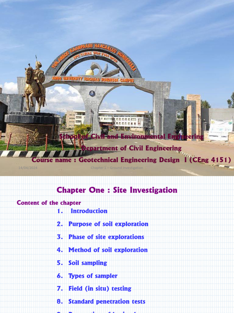 Chapter One - Geotechnical Engineering Design - I | PDF | Earth Sciences