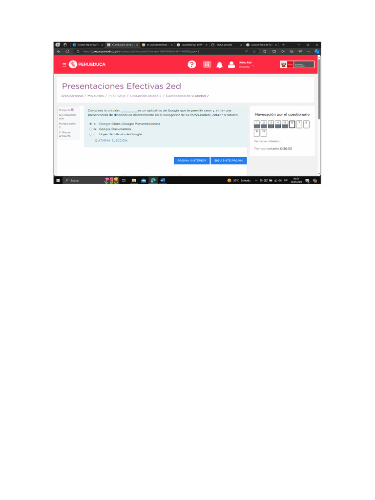 Respuestas Peru Educa 6 | PDF