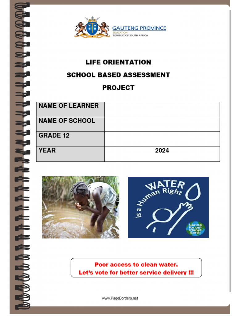 Project - Term 2 Grade 12 Project 2024 - Engish | PDF | Water | Social ...