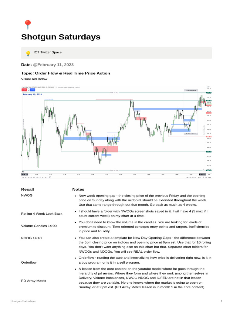 Order Flow & Real Time Price Action | PDF | Economies | Financial Economics