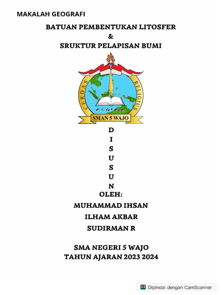 Batuan Pembentuk Litosfer & Struktur Perlapisan Bumi | PDF